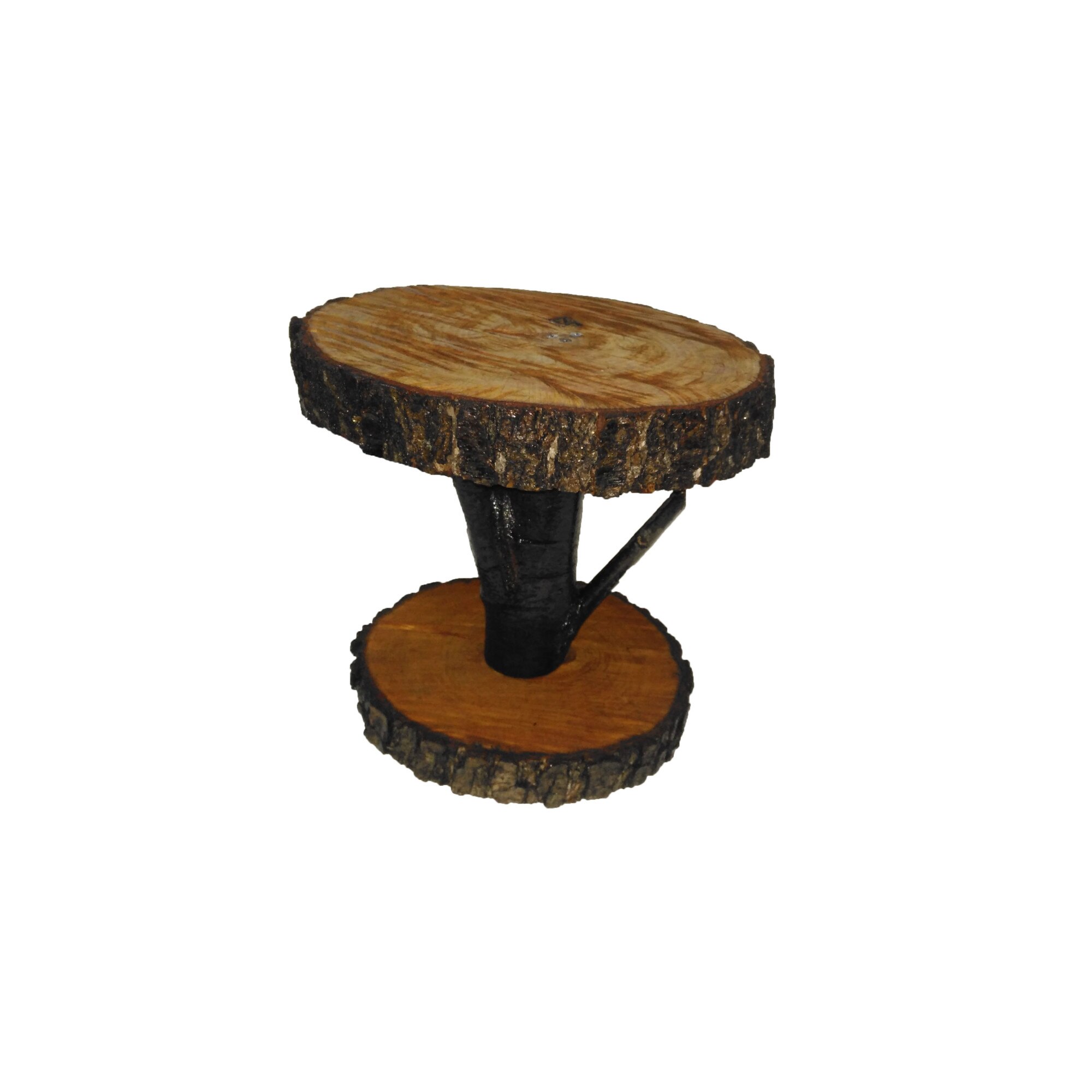 Platou din rondele lemn handmade rustic model unicat T - eMAG.ro