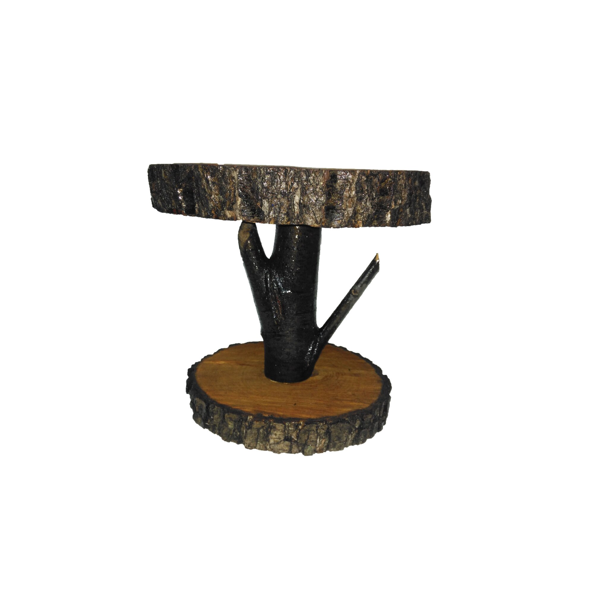 Platou din rondele lemn handmade rustic model unicat T - eMAG.ro