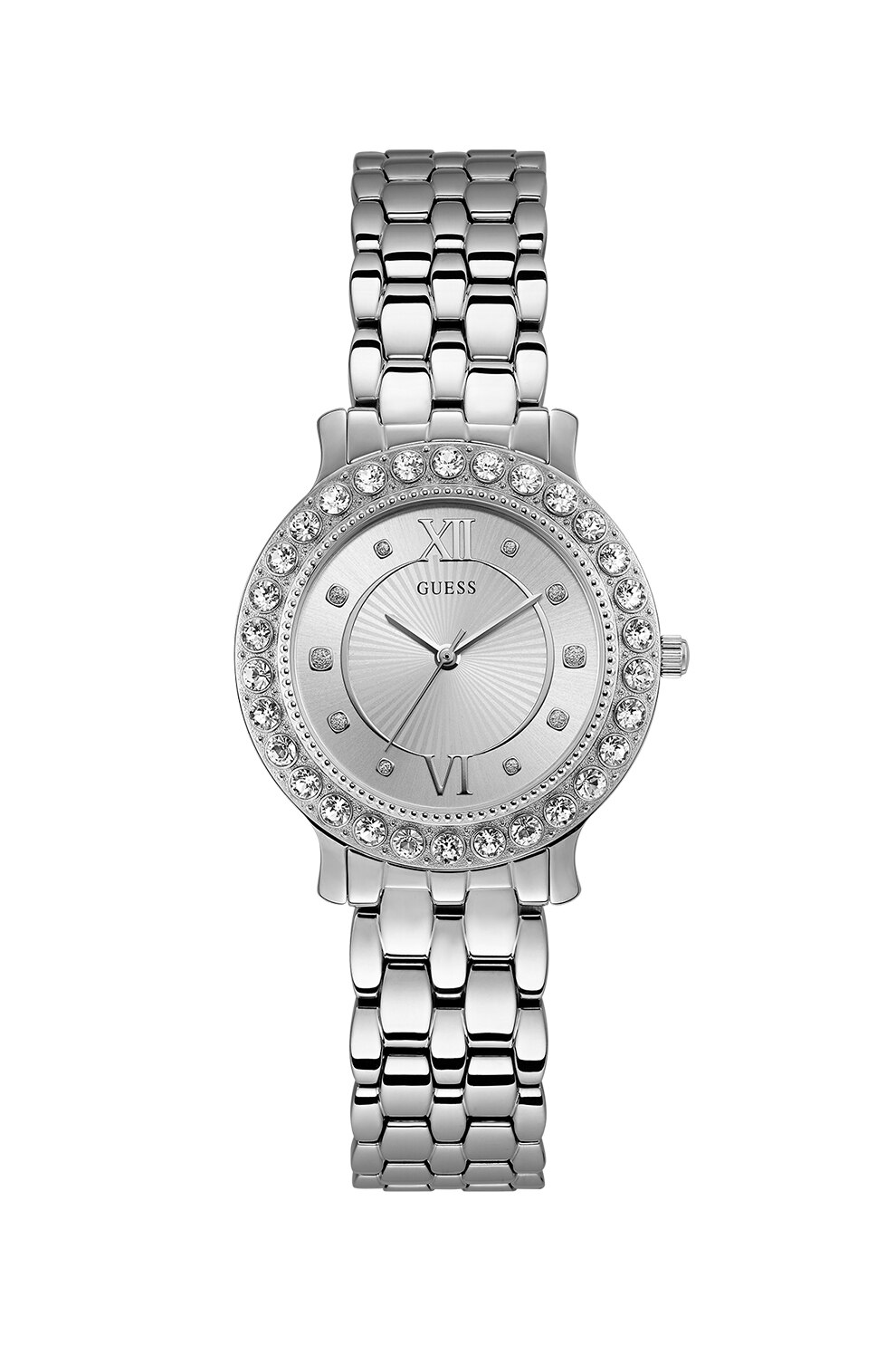 Guess, Часовник с метална верижка, Сребрист - eMAG.bg