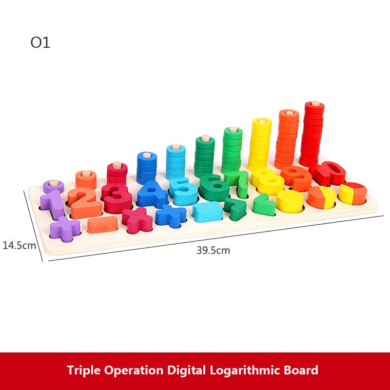 Joc educativ Invata matematica Cifre, Forme geometrice si Inele ...