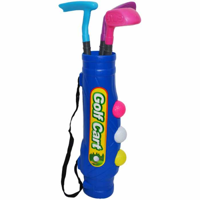 Set golf de jucarie cu 3 crose si 3 mingi din plastic - eMAG.ro