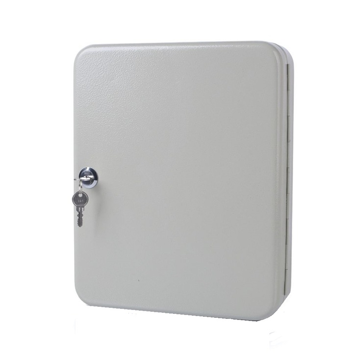 Cutie Metalica Donnau pentru 93 Chei, 300x240x80 mm, Gri, Panou Metalic ...