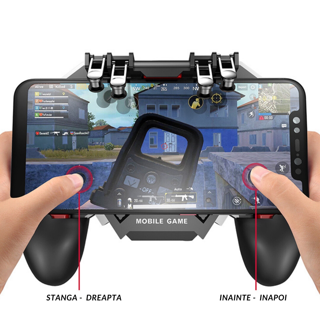 GamePad AK77 4000 mah, метален тригер, Power Bank, Fortnite / PUBG / и ...