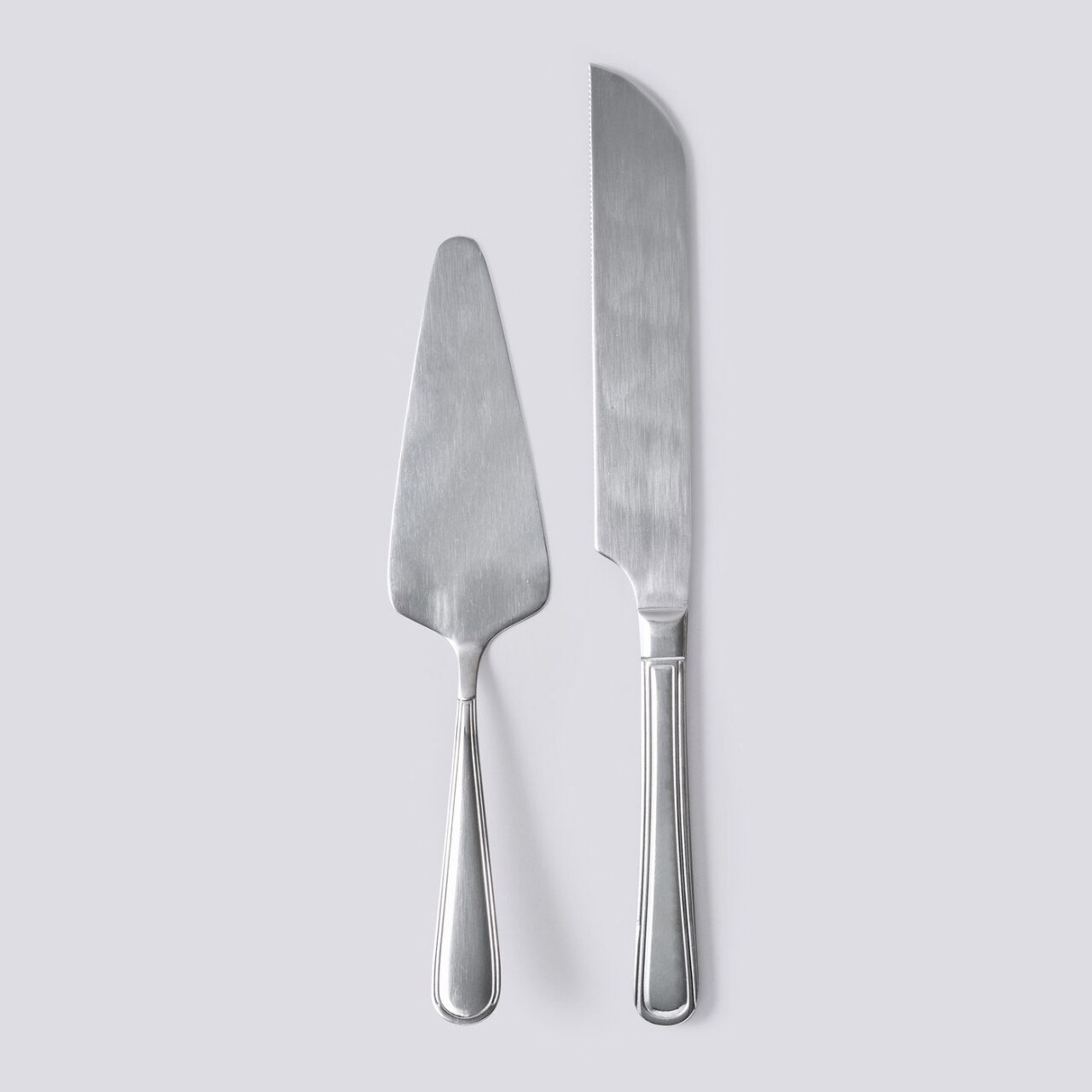Set tacamuri inox servire desert, cutit si spatula, 2 piese, Ambition ...
