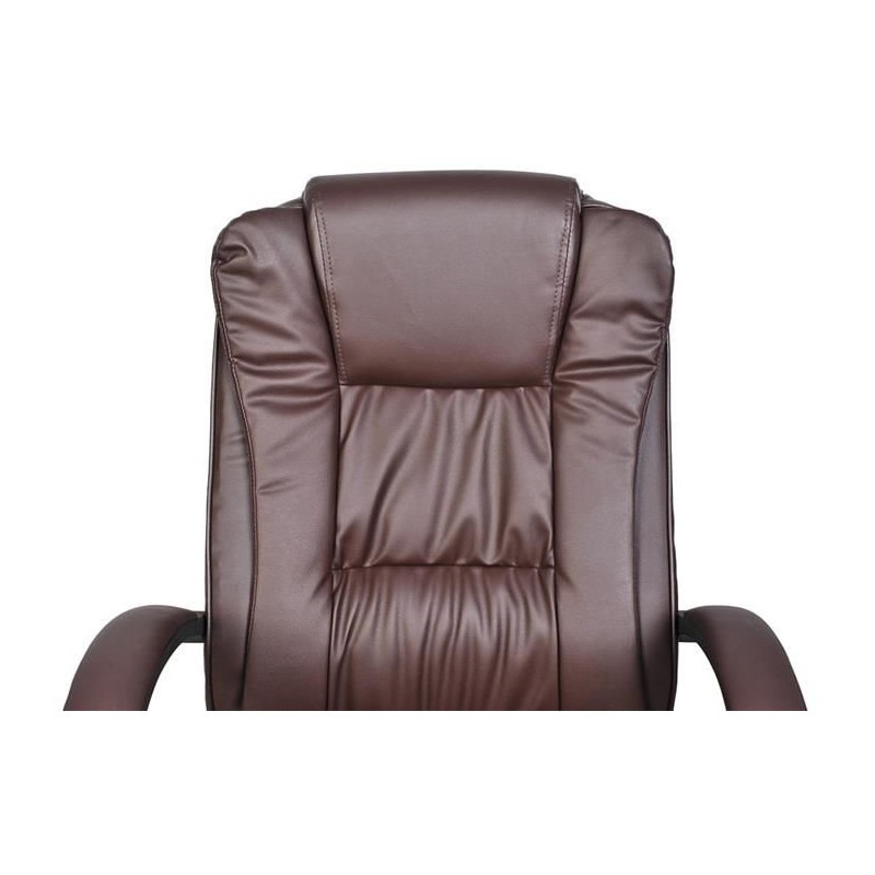 Scaun de birou directorial Malatec, din piele ecologica, reglabil, baza ...