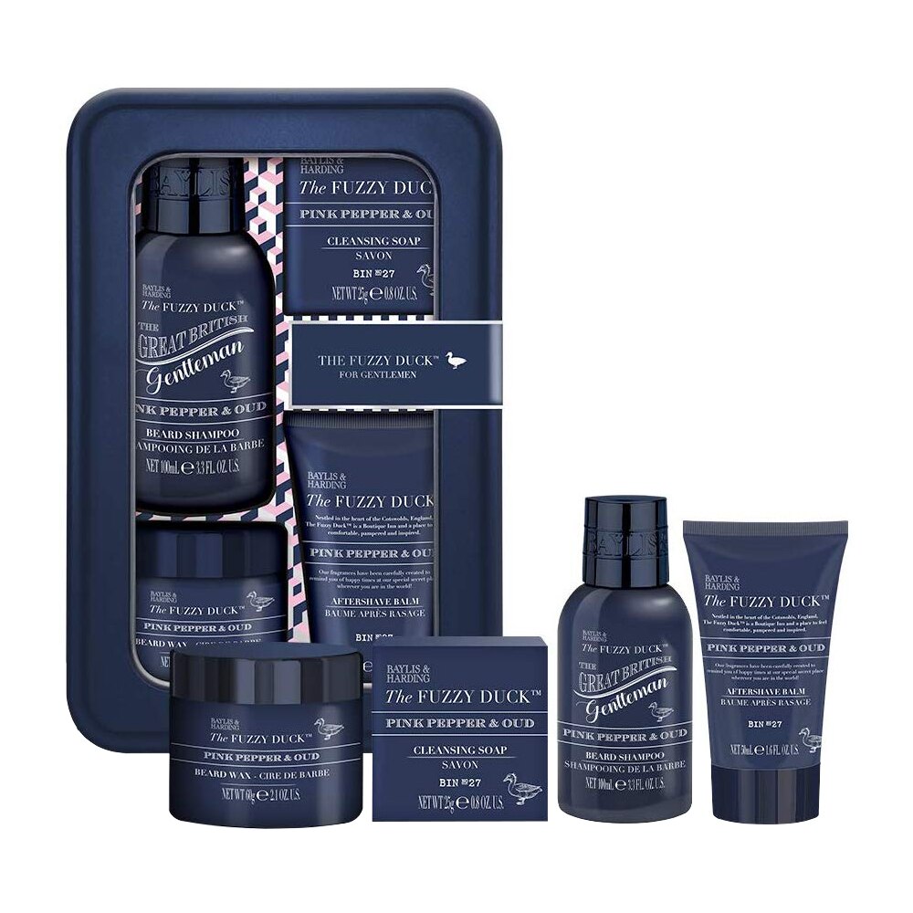 Set cadou Baylis & Harding Fuzzy Duck Men's Pink Pepper & Oud Emergency ...