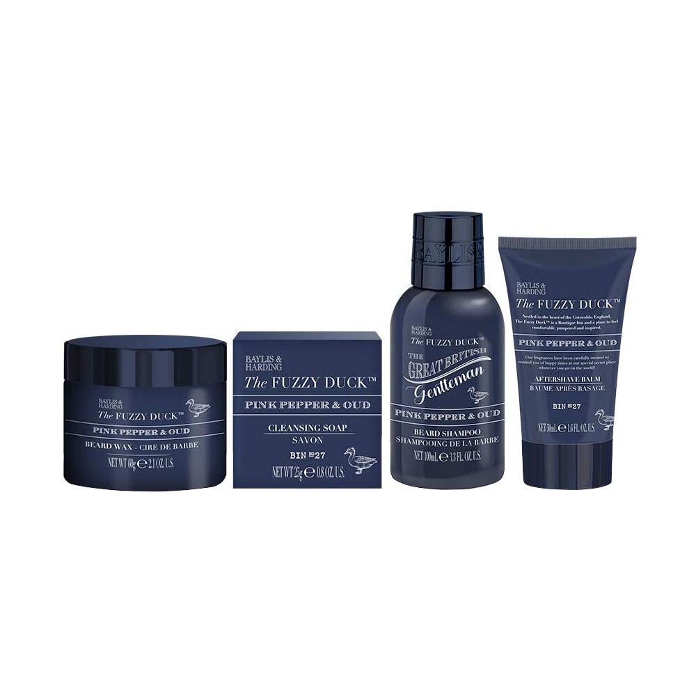 Set cadou Baylis & Harding Fuzzy Duck Men's Pink Pepper & Oud Emergency ...