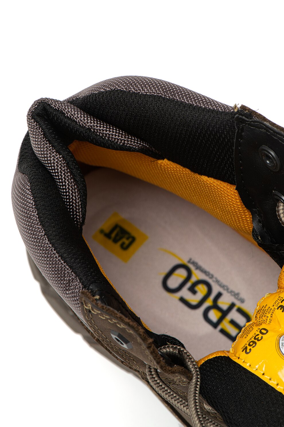 CAT, Ghete din piele Streamline Protective, Verde militar/Negru, 10 ...