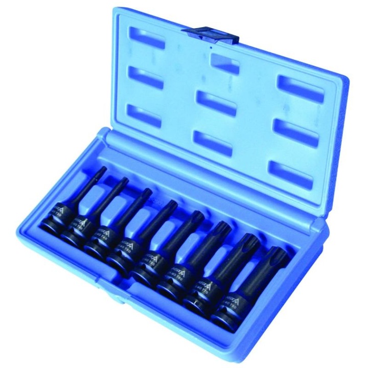 Комплект ударни битове TORX 1/2 T30-T80 8 бр - eMAG.bg