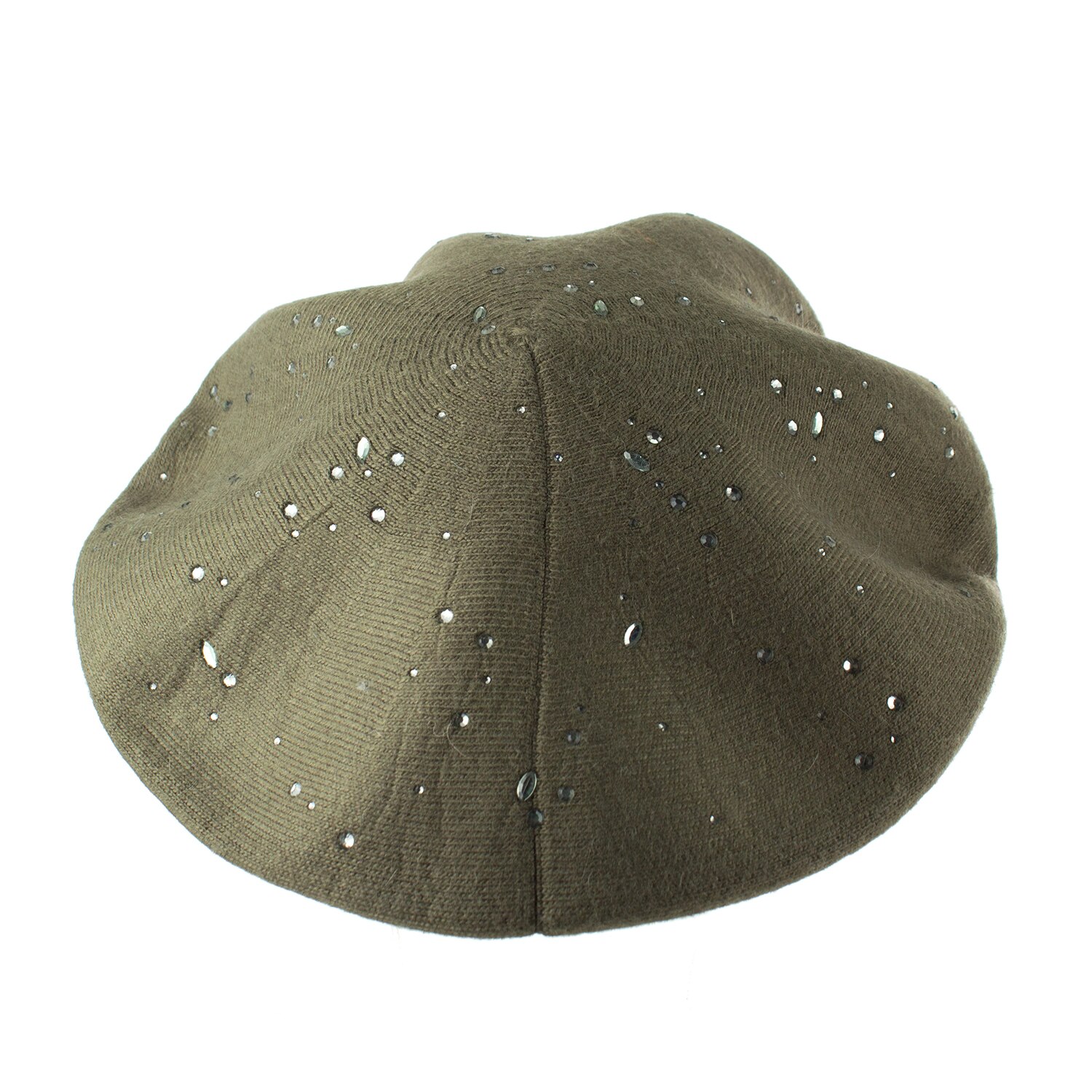 Basca dama casmir cu aplicatii cristale, HL-101, kaki - eMAG.ro