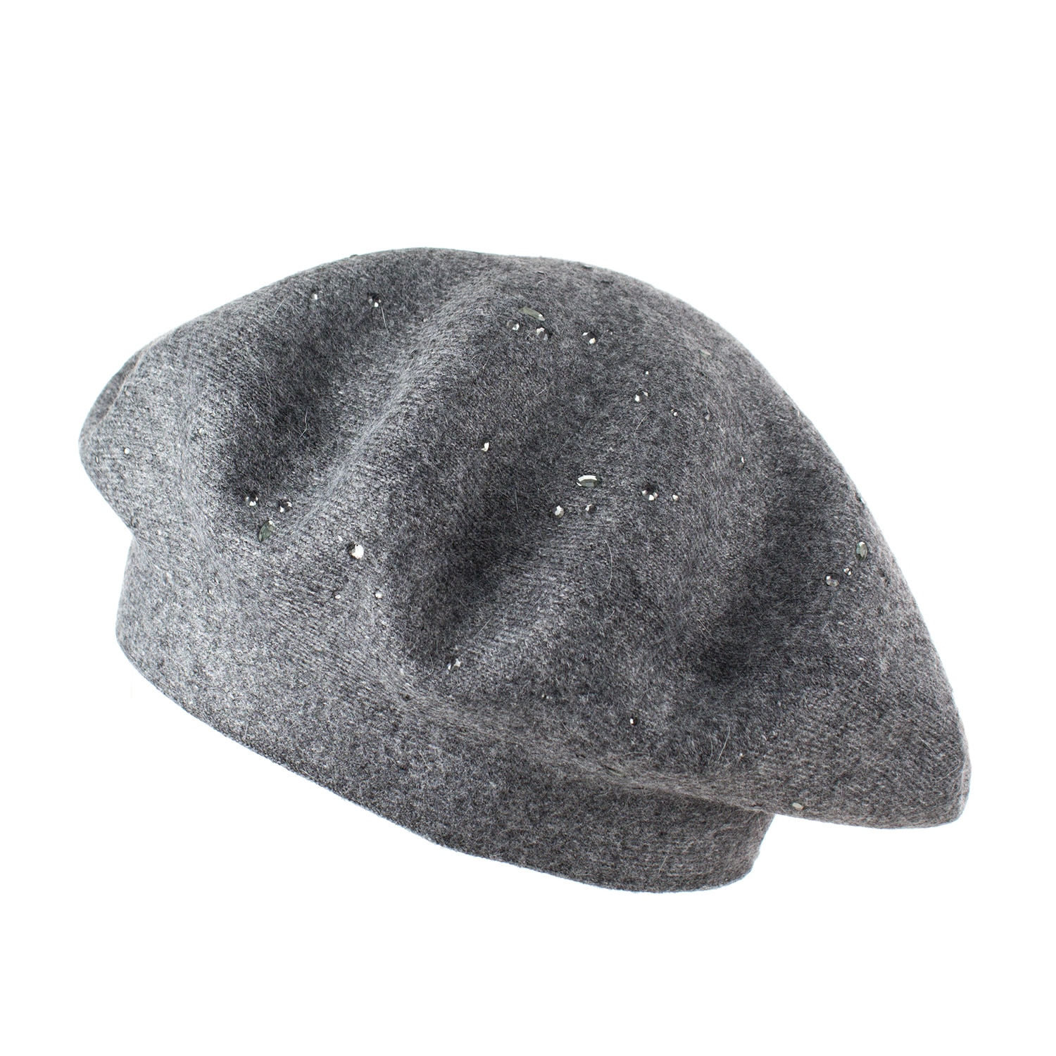 Basca dama casmir cu aplicatii cristale, HL-101, gri inchis - eMAG.ro