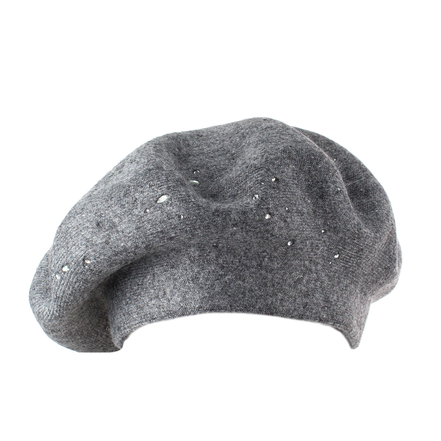 Basca dama casmir cu aplicatii cristale, HL-101, gri inchis - eMAG.ro