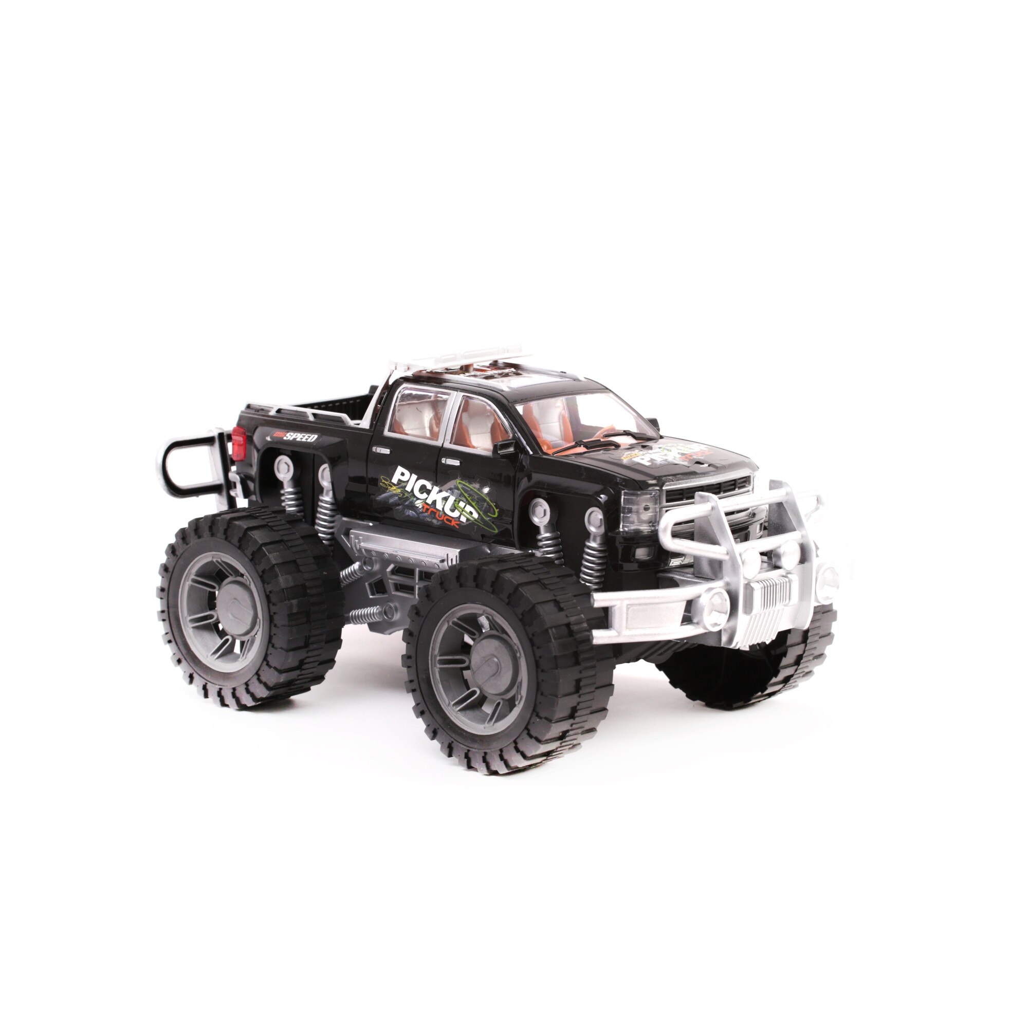 Masina de Teren Pickup Truck Absolute Zealots Cu Roti Mari, Negru - eMAG.ro