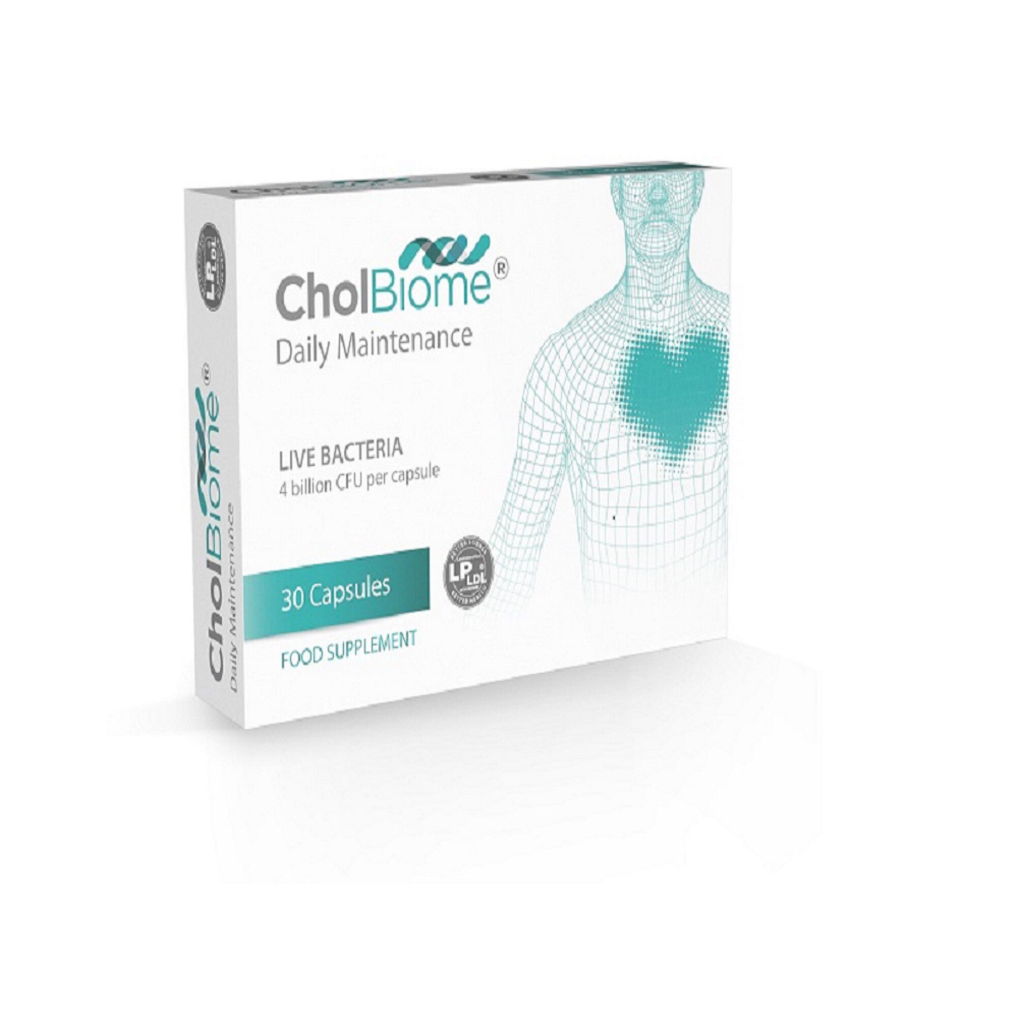 Хранителна добавка CholBiome, 30 капсули - eMAG.bg