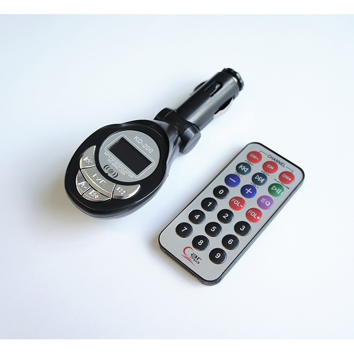 Transmitator/transmitator FM auto ALIEN cu telecomanda 12V/24V USB, MMC ...