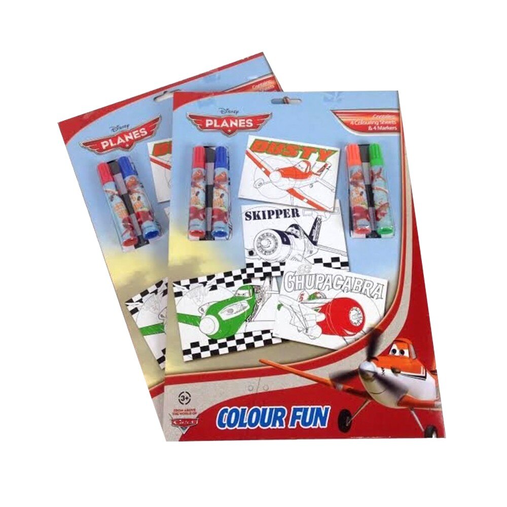 Set planse de colorat si markere Disney Planes - eMAG.ro