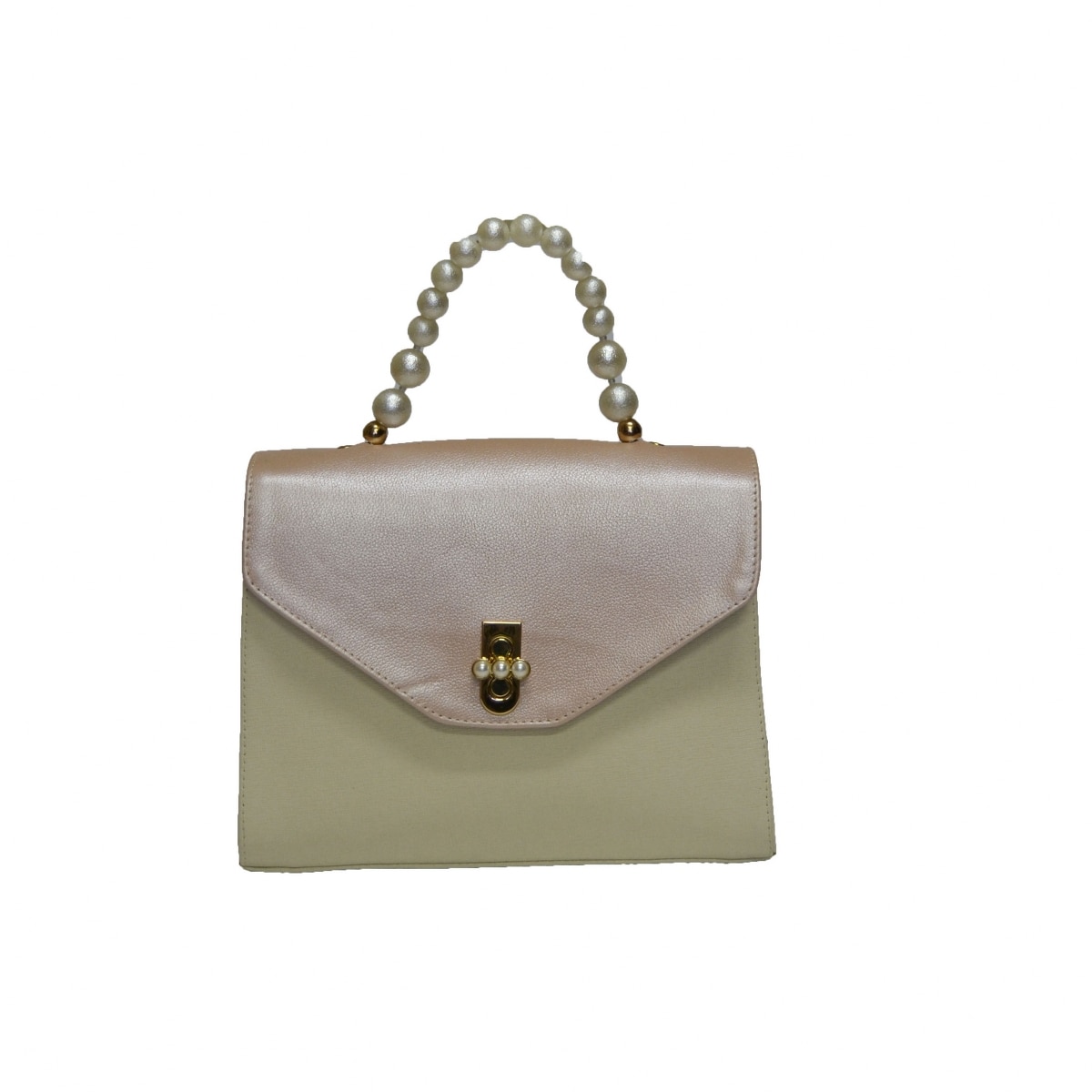 Geanta dama,Zea,piele naturala,bej sidef perle - eMAG.ro