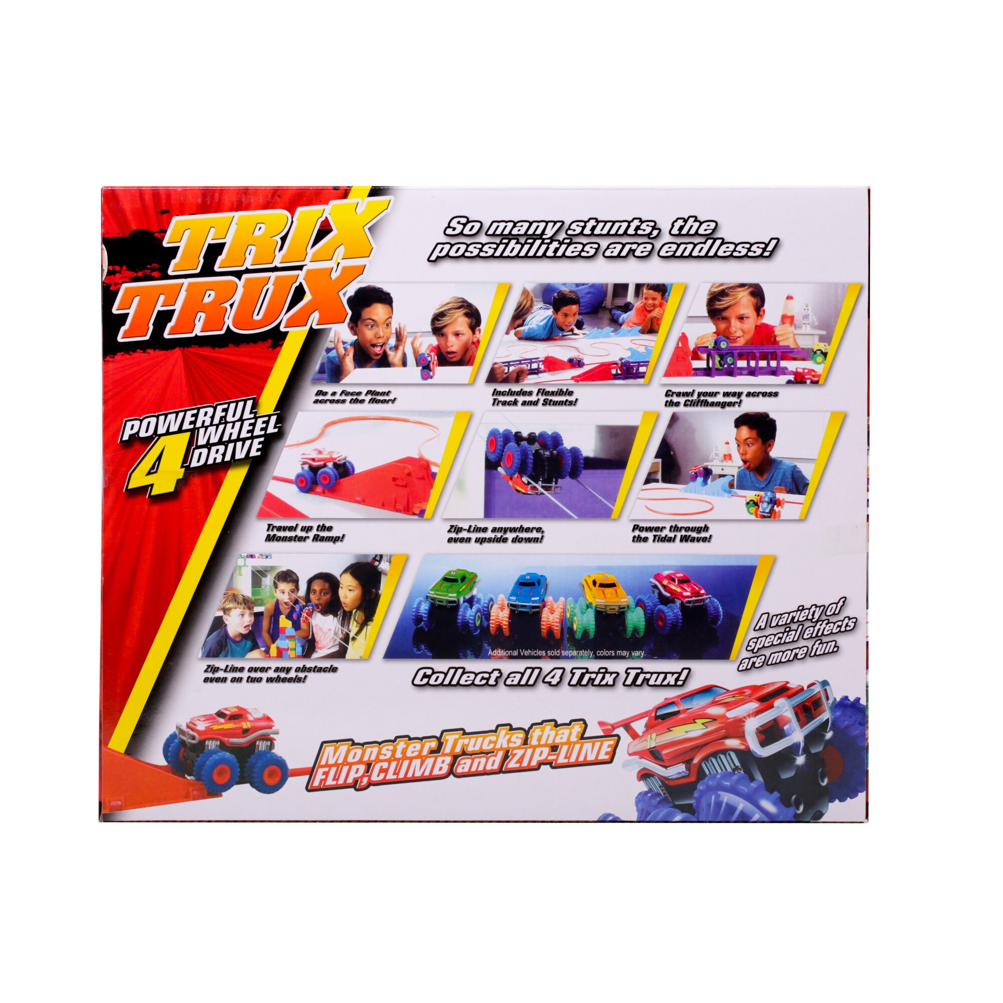 Circuit pista masini Trix Trux 2 masinute merg pe sfoara, Multicolor - eMAG.ro