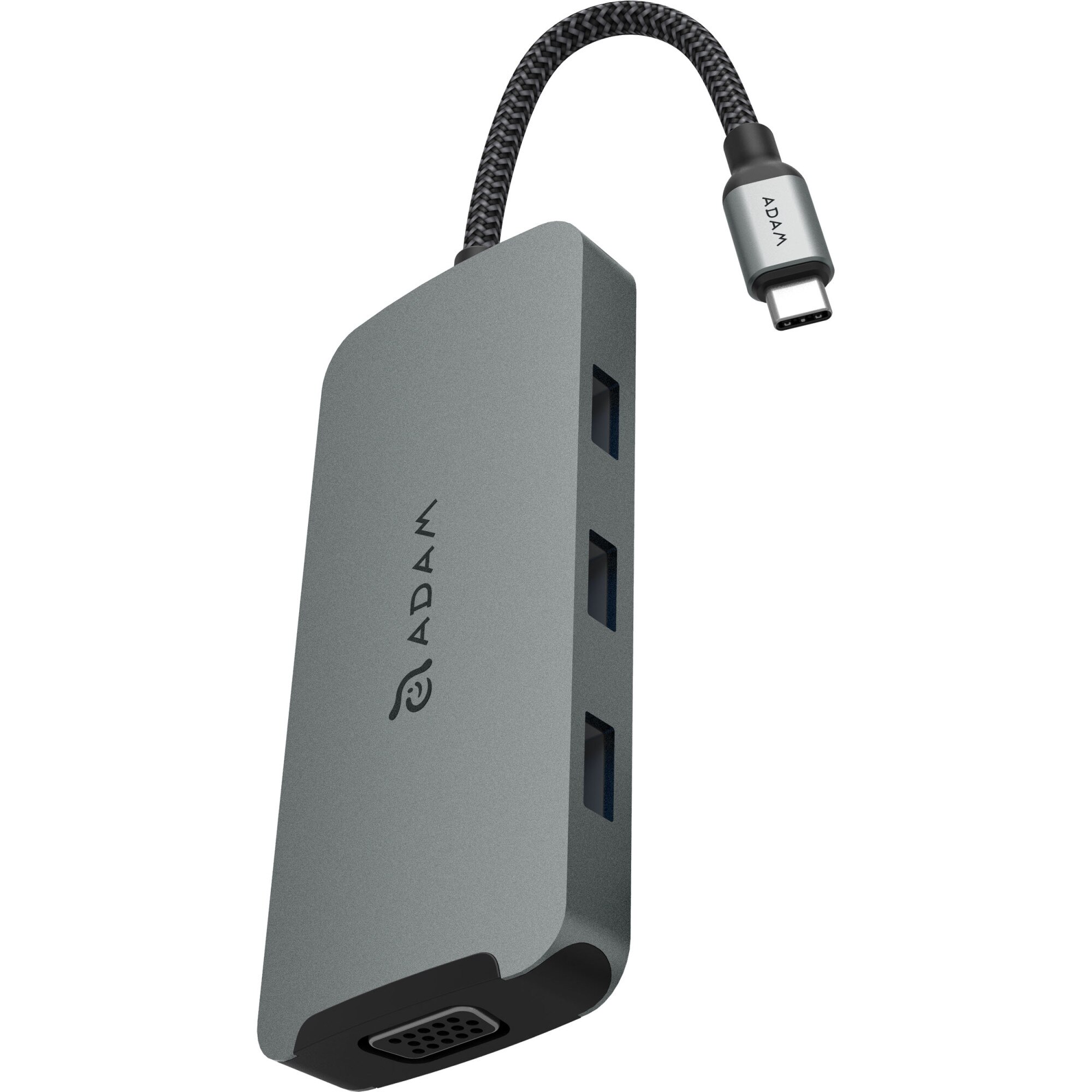 Hub Multiport Adam Elements USB-C 8in1, Casa Hub A08, Gri - eMAG.ro