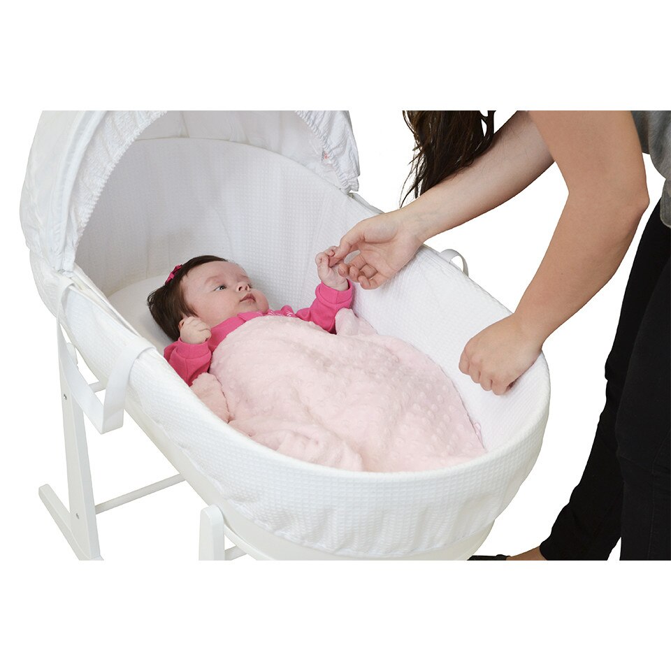 Cos pentru bebelus Shnuggle, Alb - eMAG.ro