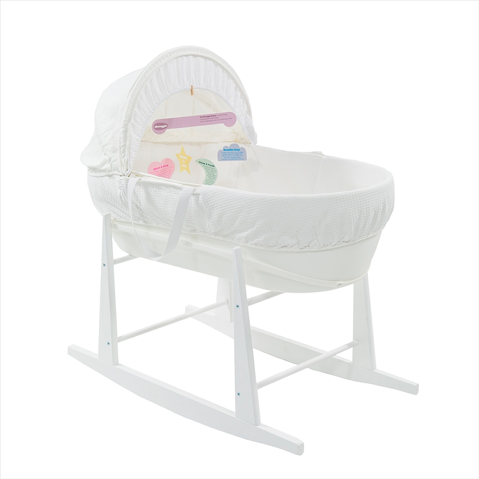 Cos pentru bebelus Shnuggle, Alb - eMAG.ro