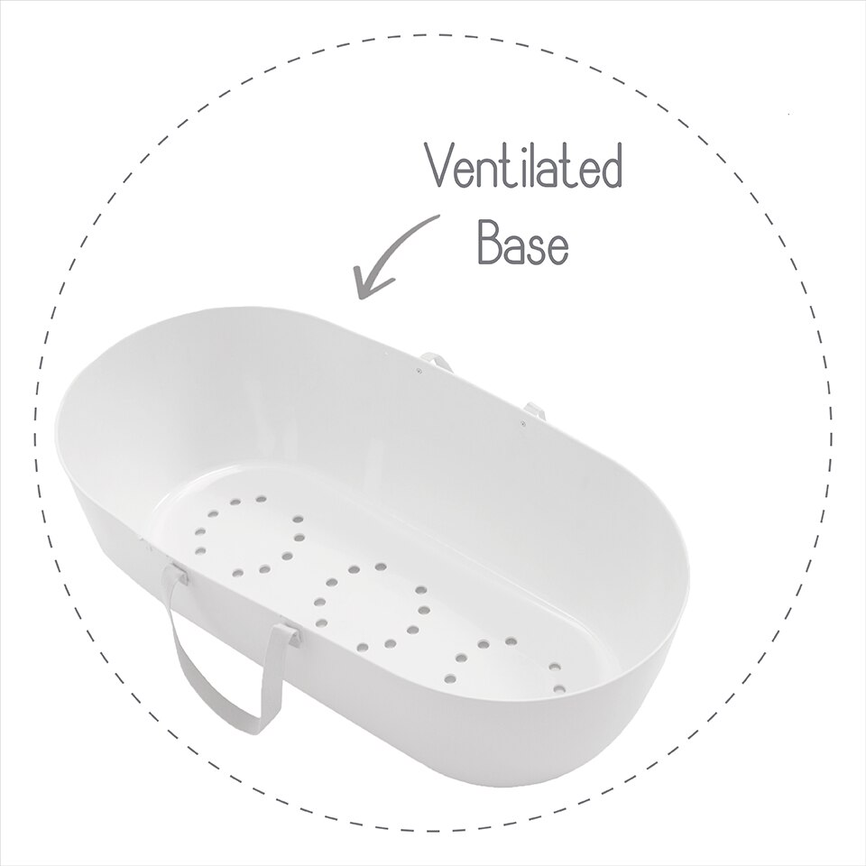 Cos pentru bebelus Shnuggle, Alb - eMAG.ro