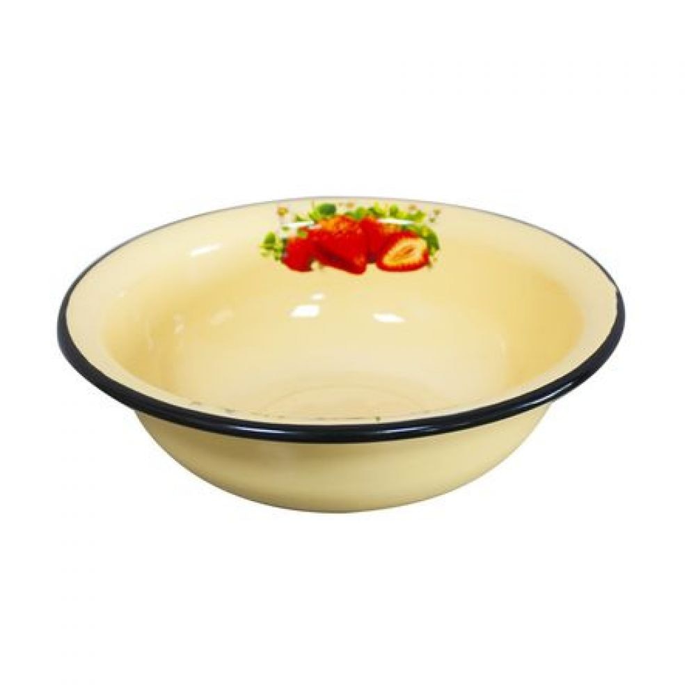 Bol, castron, emailat cu decor, 2l, 0129177 - eMAG.ro