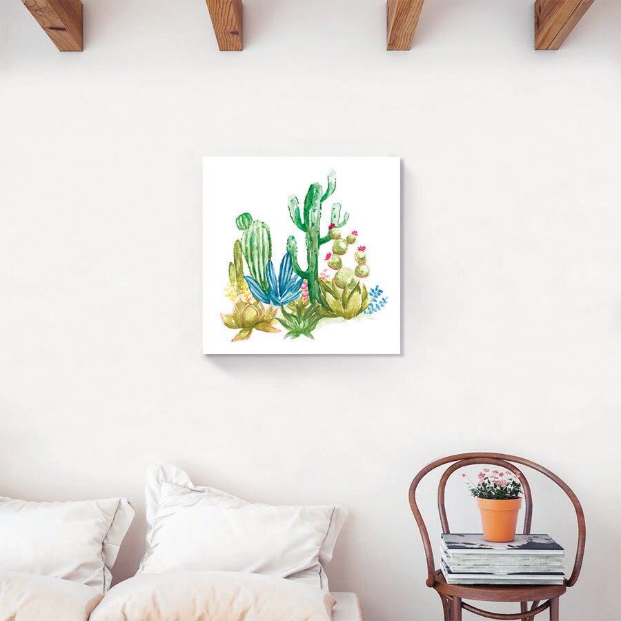 Tablou Canvas - Plante, Cactus, Aloe, Verde, Pictura, 100 x 100 cm ...