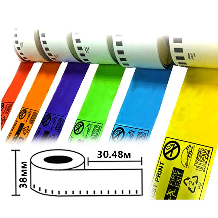 Etichete color compatibile, pentru imprimante Brother QL, panglica de ...