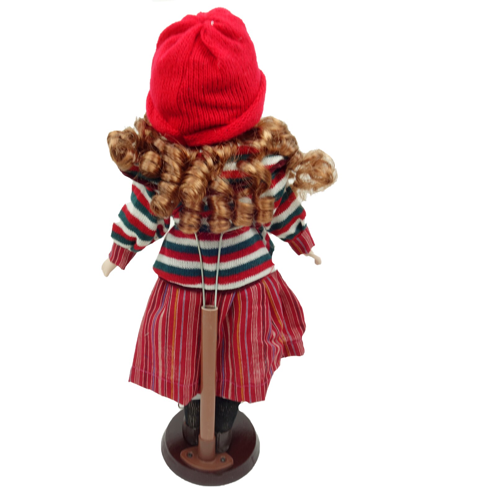 Papusa de colectie, Portelan, Tinuta Vintage, rosu, 40 cm - eMAG.ro