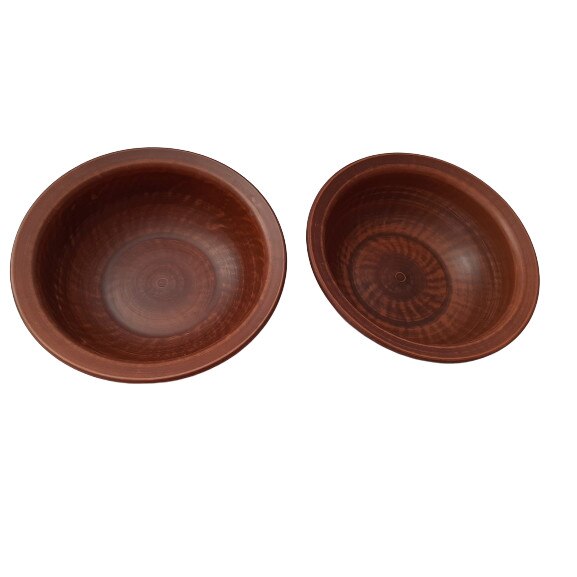 Set 2 castroane din lut, maro, 1 l, , Keramika Gold - eMAG.ro