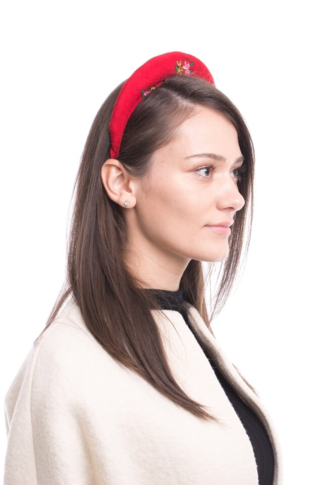 Cordeluta rosie cu flori roz Inia Dinia - eMAG.ro