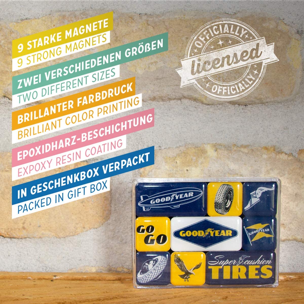 Set magneti Goodyear - Logos - eMAG.ro