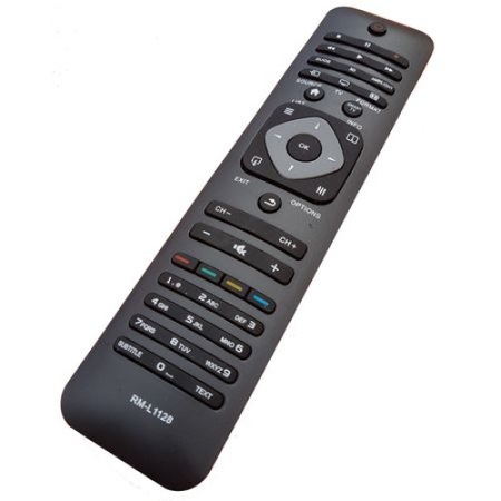 Telecomanda Philips LCD RM-L1128, neagra compatibila cu telecomanda ...