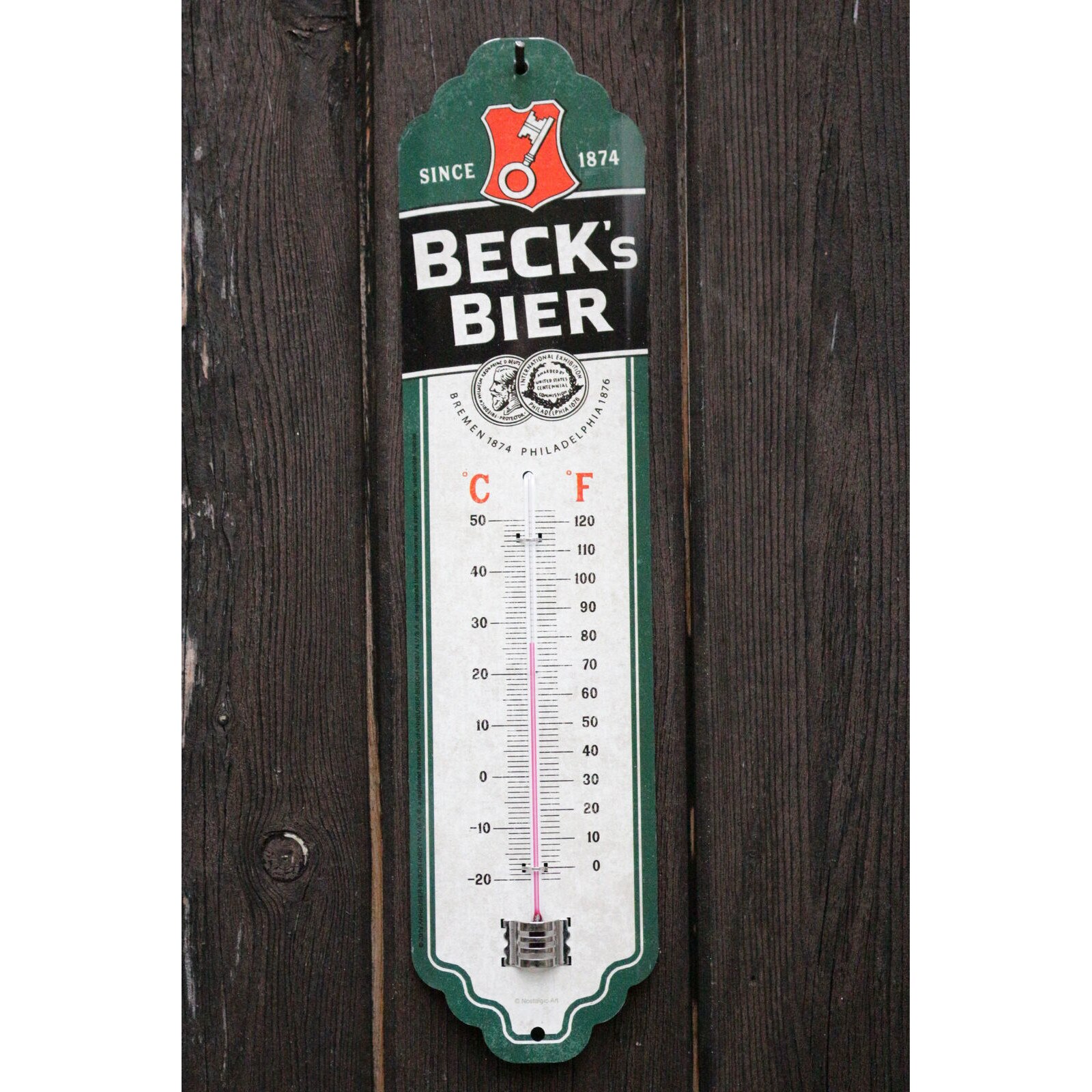 Termometru de camera "Beck's - Logo Verde" - eMAG.ro