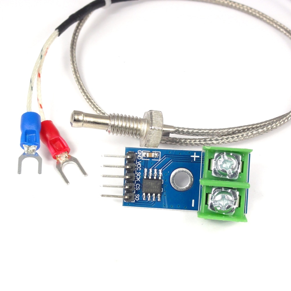 Modul MAX6675 cu termocuplu de tip K, Elektroweb, SPI, 5V, 800°C, 50 mA ...