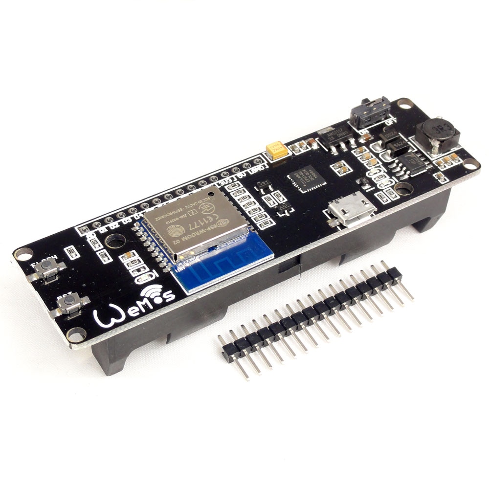 Modul WiFi ESP8266 WROOM-02, cu spatiu pentru baterii 18650 - eMAG.ro