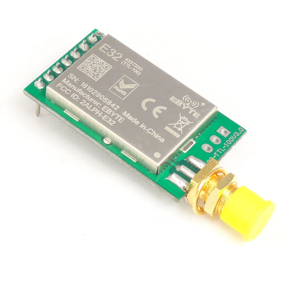 Modul radio Lora E32-433T20D TTL-100, 433 mHz, 2.30-5.5 V - eMAG.ro