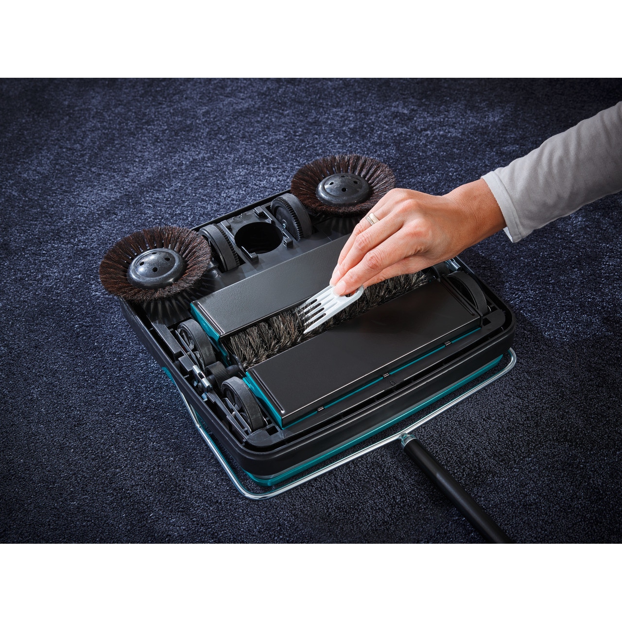 Подочистачка механична Rotaro S Leifheit тюркоаз - eMAG.bg