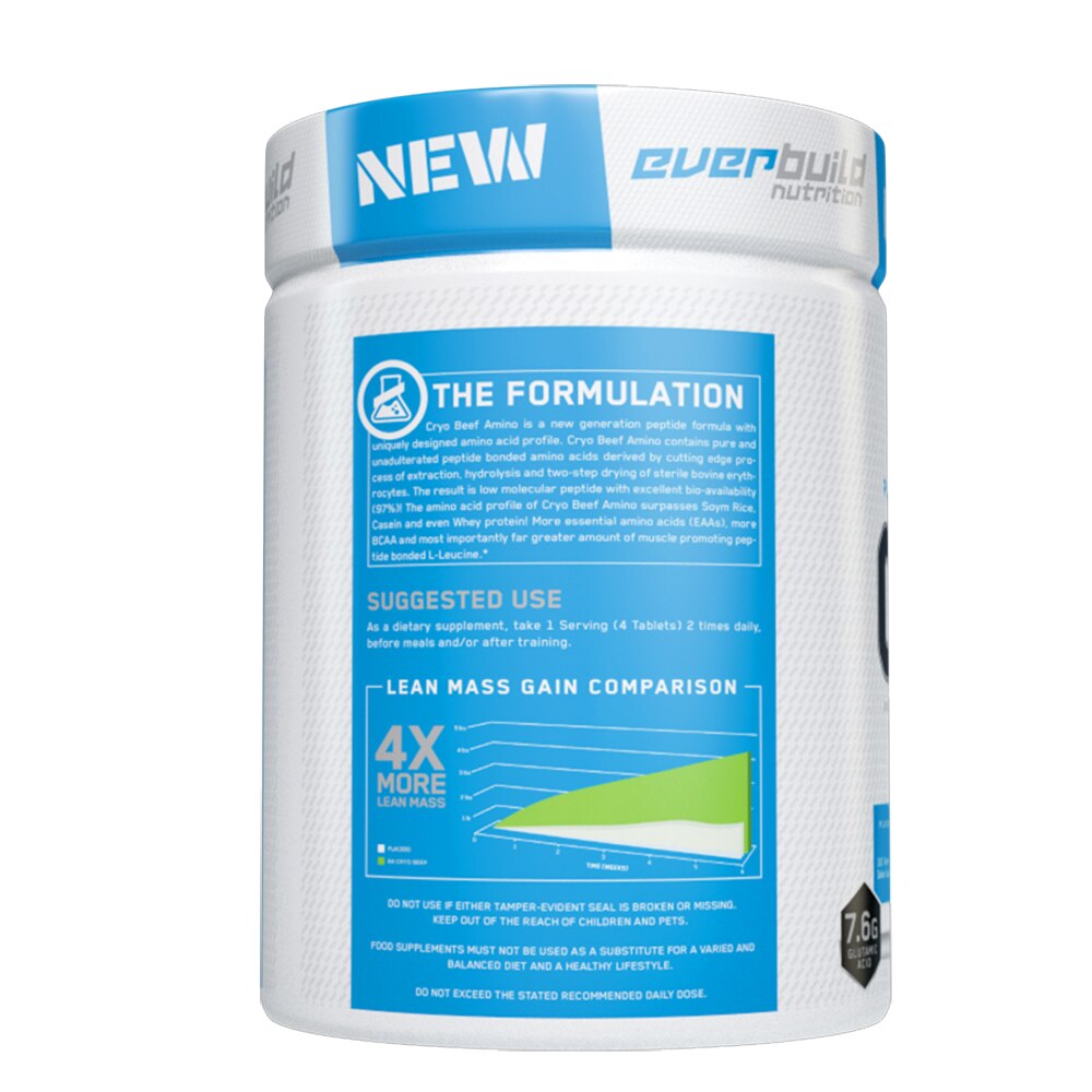 Cryo Beef Amino EVERBUILD 8000mg 300 Tabs - eMAG.bg