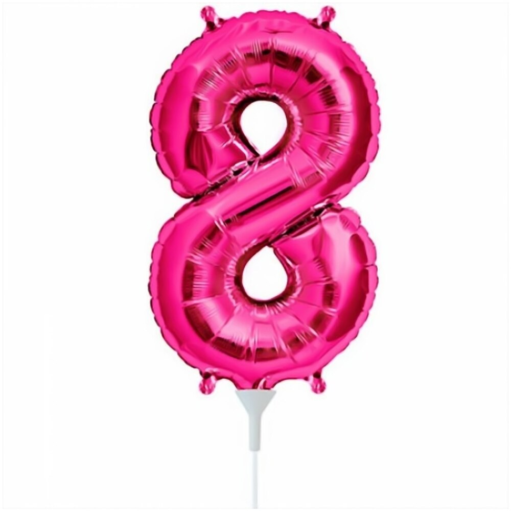 Balon Folie Cifra 8 Roz -41 CM, Qualatex Q59077 - eMAG.ro