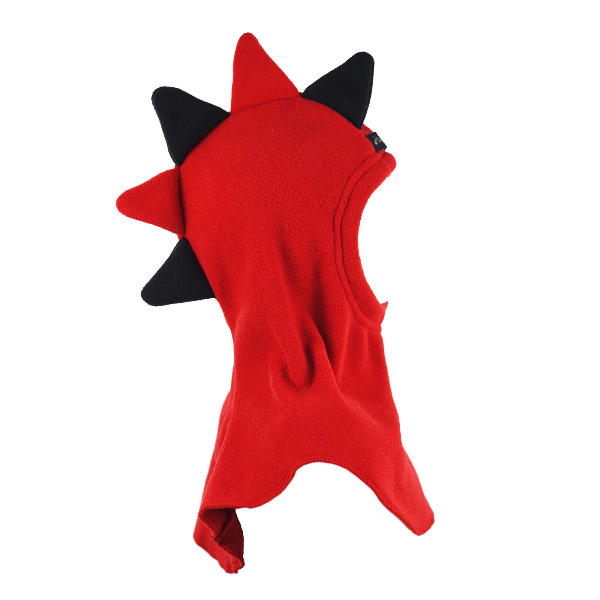 Cagula copii, Happy Hug, polar, dino, rosu/negru, 48 cm - eMAG.ro