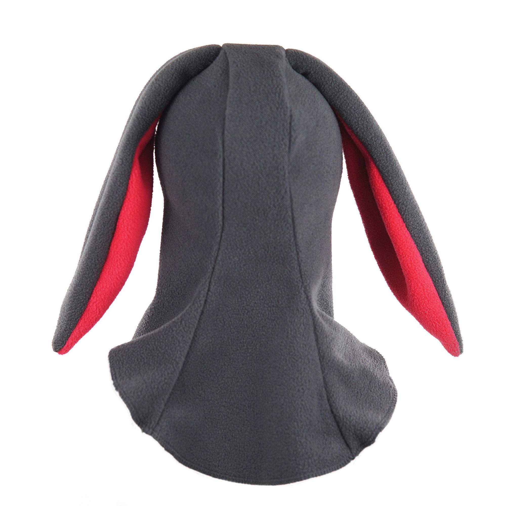 Cagula copii, Happy Hug, polar, iepuras, gri/roz, 48 cm - eMAG.ro