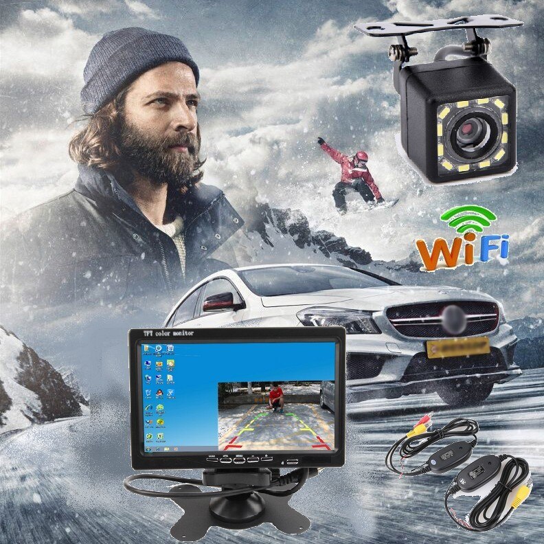 Monitor 7 Inch + Camera Marsarier 12 Led Wireless - eMAG.ro