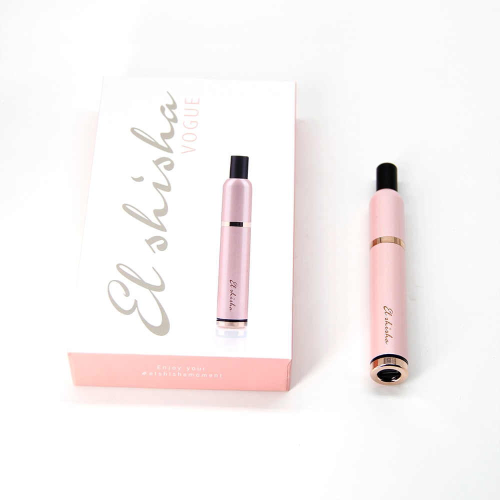 Narghilea electronica fara nicotina, El Shisha Vogue, Roz, 450 mAh ...