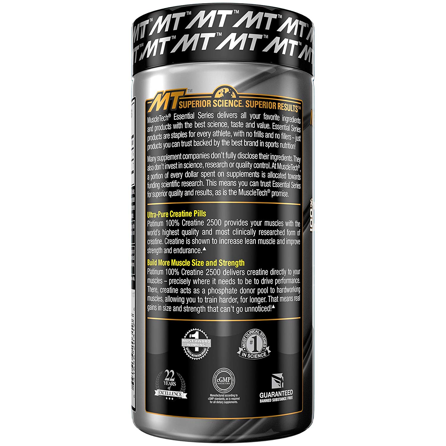 Creatina capsule Muscletech Creatine 2.5g, 120 capsule - eMAG.ro