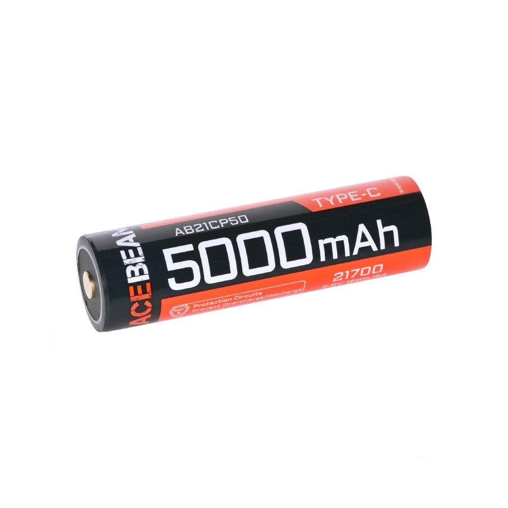 Acumulator 21700 cu port USB-C Acebeam ARC21700NP-500A, 5000mAh, 3.6V ...