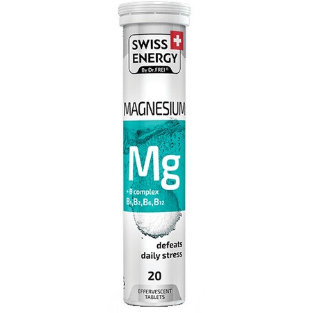 Magnesium + B Complex, SWISS ENERGY, 20 Tablete Efervescente - eMAG.ro