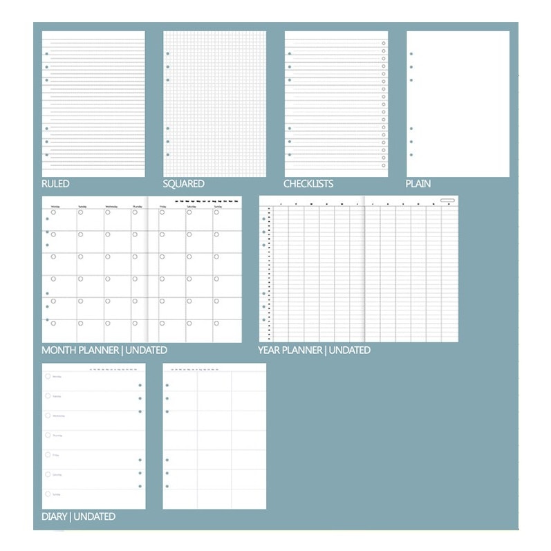 Недатиран дневник А5 с пълнители и пръстени FILOFAX Clipbook Patterns Leopard - eMAG.bg