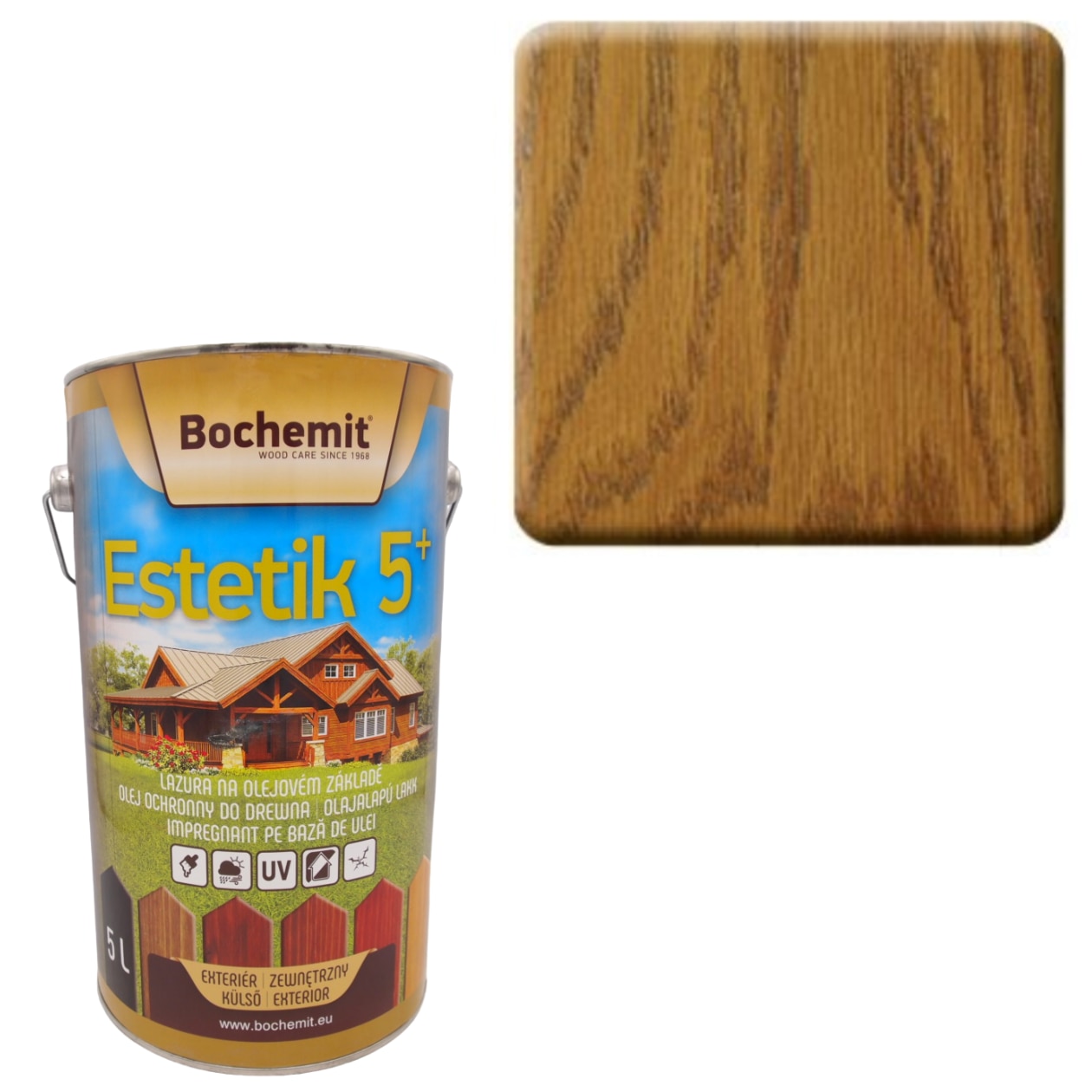 Ulei pentru impregnare si protectie a lemnului, Bochemit, Estetik, de ...